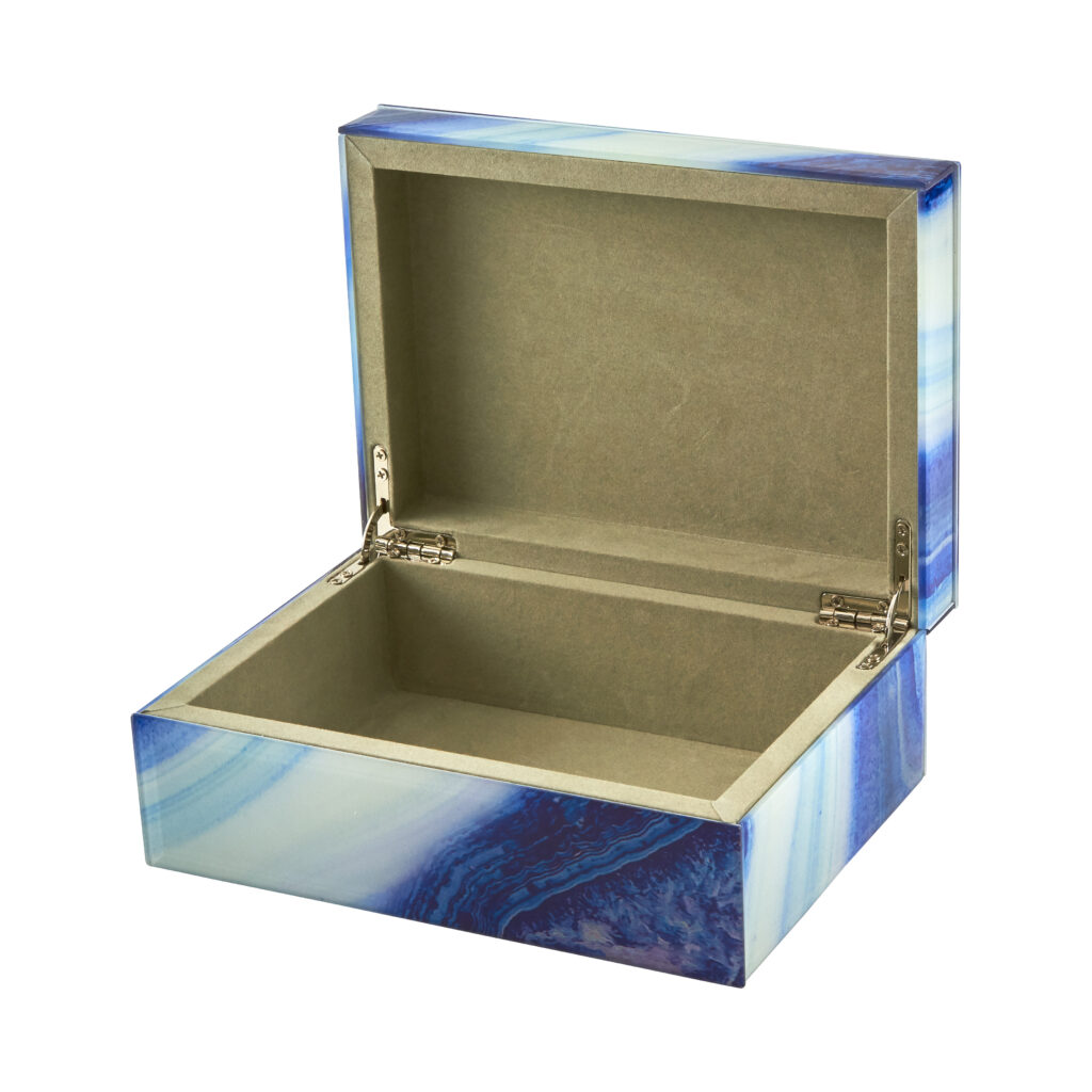 Large- Jewelry Box Marble Blue – Tizo Designs