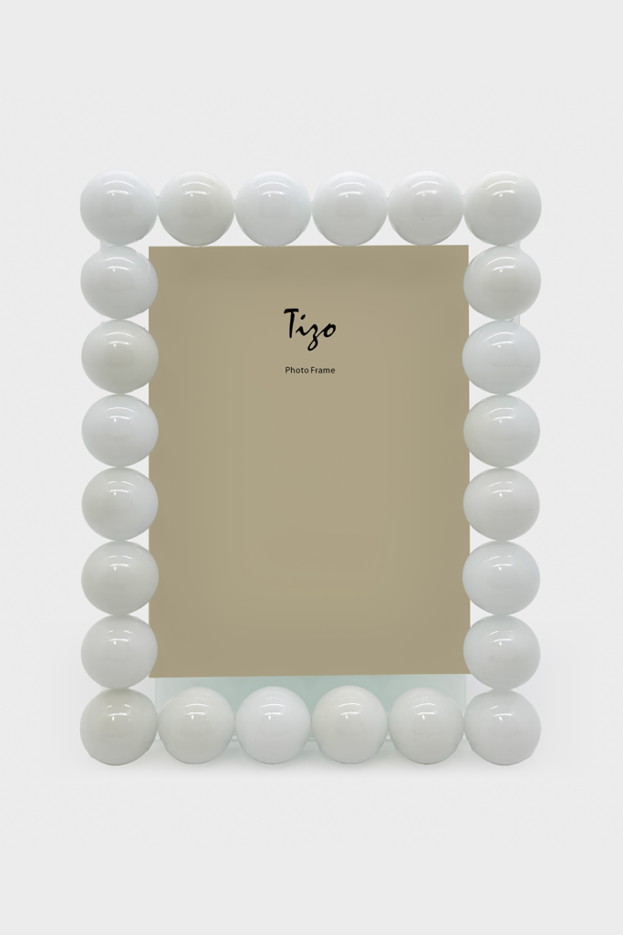 Crystal Glass Frame Single Bubble White – Tizo Designs
