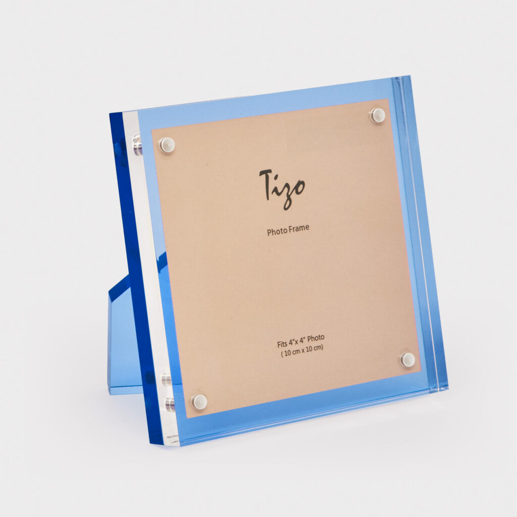 Lucite Frame w/Blue Back – Tizo Designs