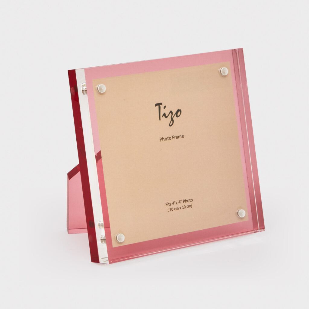 Lucite Frame w/Pink Back – Tizo Designs